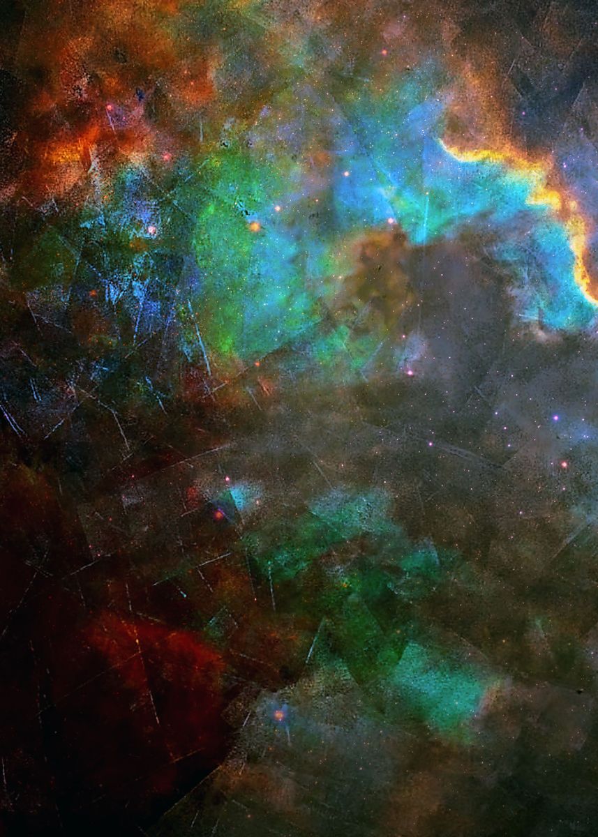 'Cosmic Fracture' Poster, picture, metal print, paint by Shroom ...