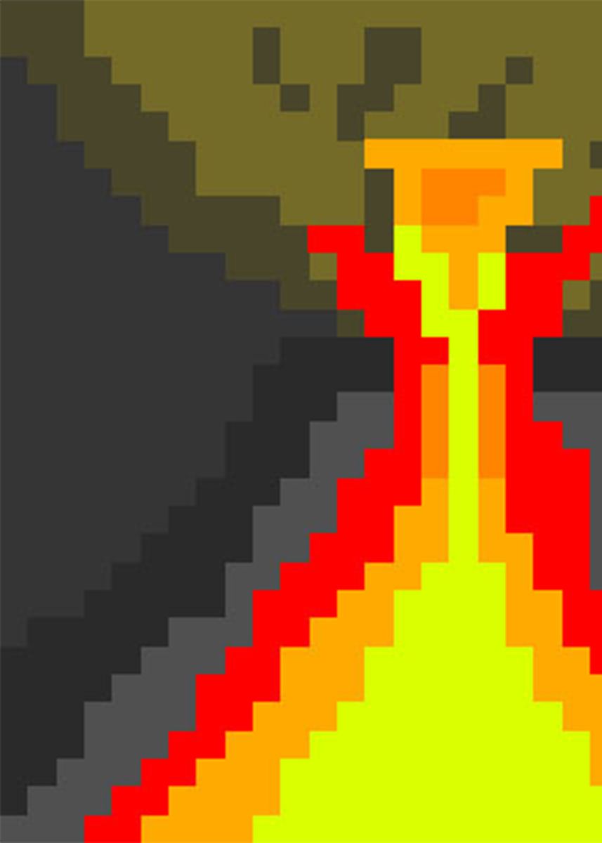 'lava time' Poster, picture, metal print, paint by רועי לוי | Displate