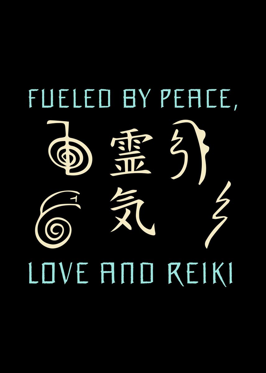 'Reiki Peace Meditation' Poster, picture, metal print, paint by TW ...