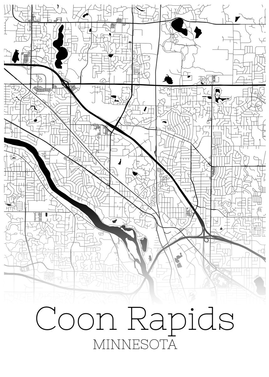 'Coon Rappids Minnesota' Poster by RelDesign | Displate