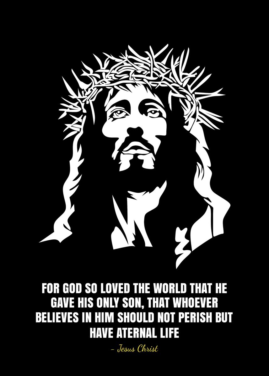 'Jesus Christ quotes' Poster, picture, metal print, paint by iwak ayam ...