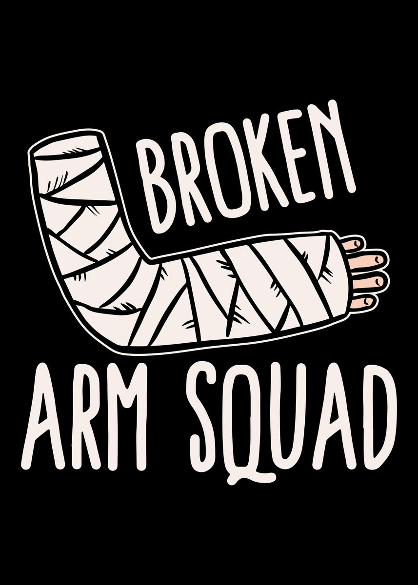 'Broken Arm Shoulder Bone' Poster, picture, metal print, paint by ...