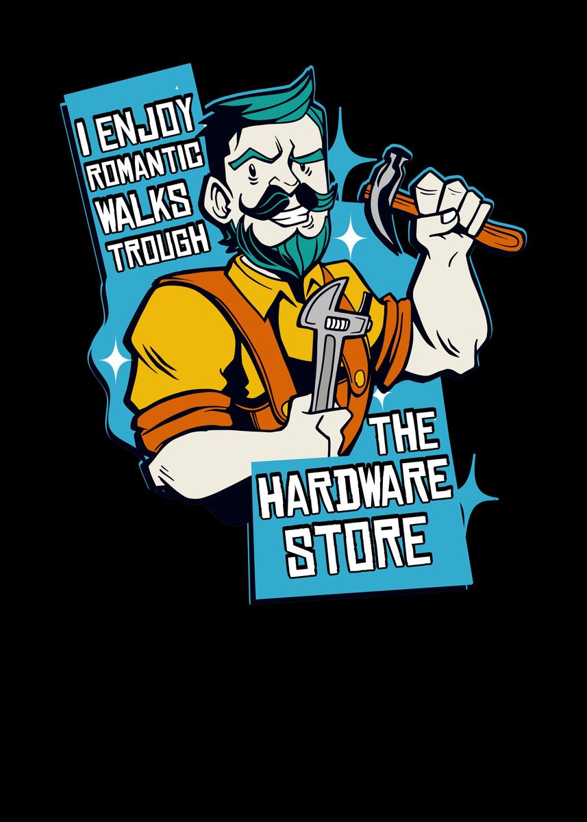 'Handyman Hardware Store' Poster, picture, metal print, paint by to42 ...