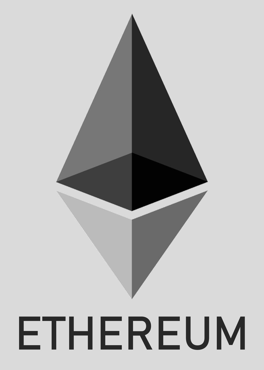 'Ethereum Coin Symbol' Poster, picture, metal print, paint by Max Ronn ...