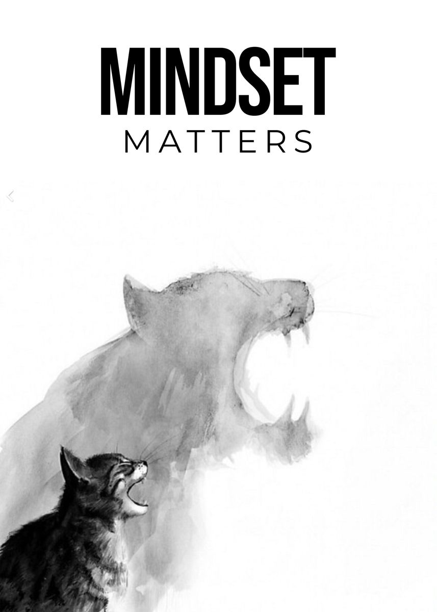 'Mindset Matters' Poster, picture, metal print, paint by Conceptual ...