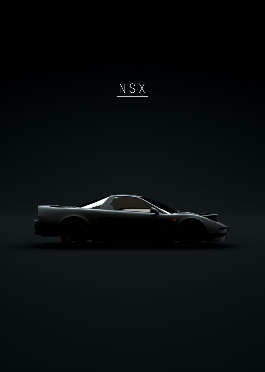 'NSX TypeR ' Poster, picture, metal print, paint by 21 MXM | Displate