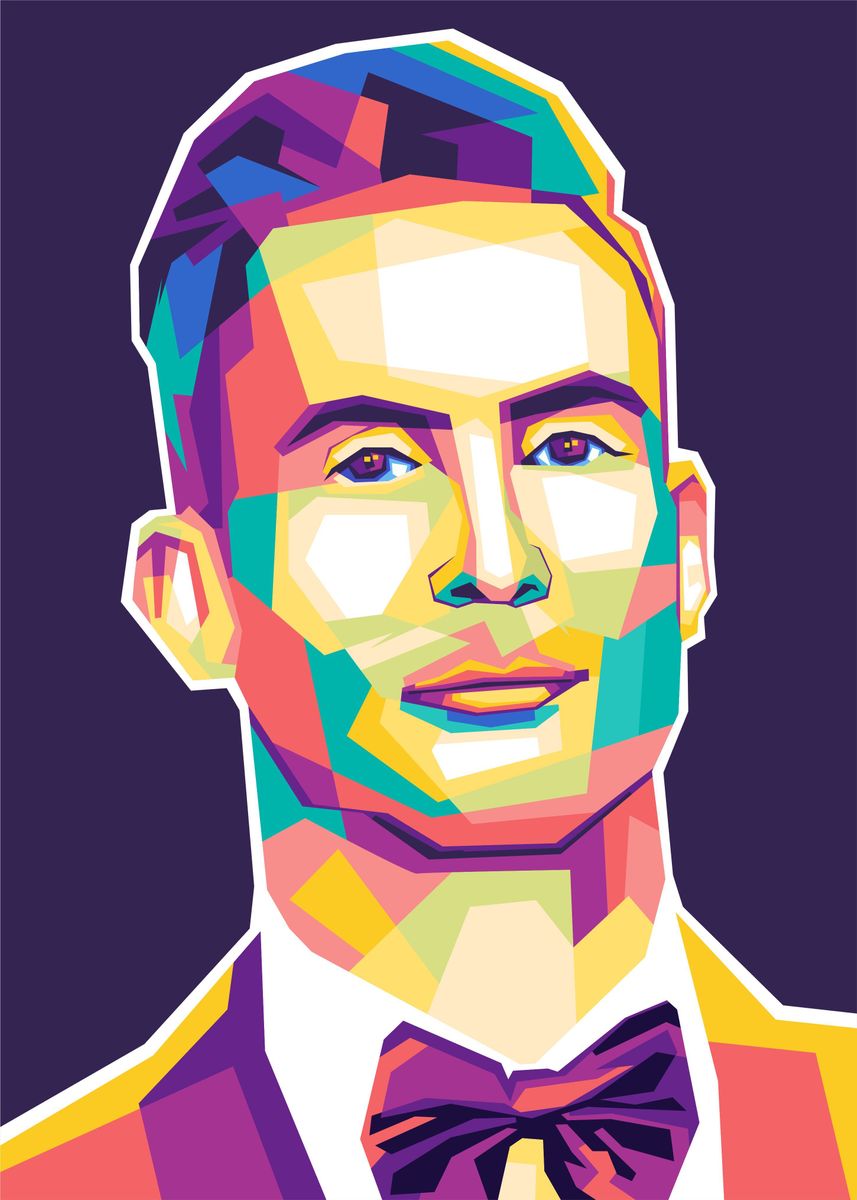 'adam levine 1' Poster, picture, metal print, paint by Saidi Say | Displate