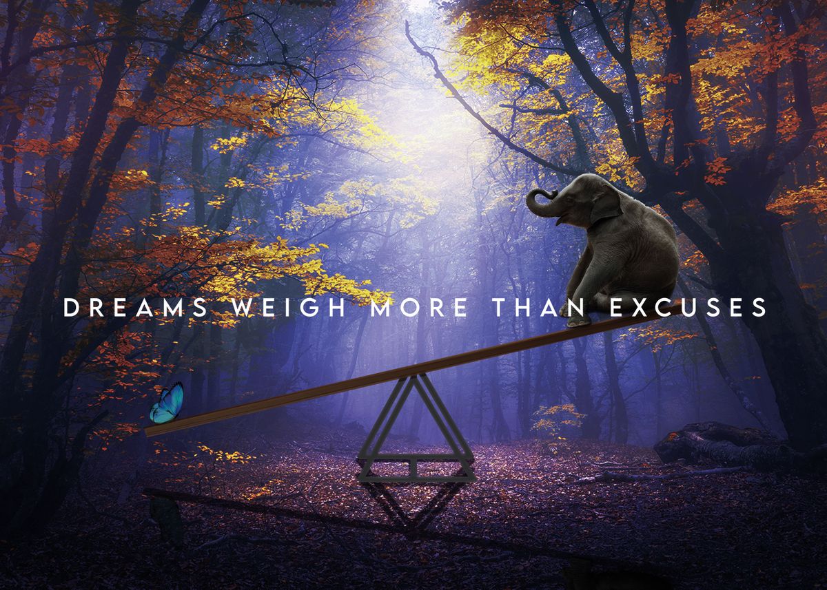 'Dreams Weigh More' Poster by Conceptual Photography | Displate