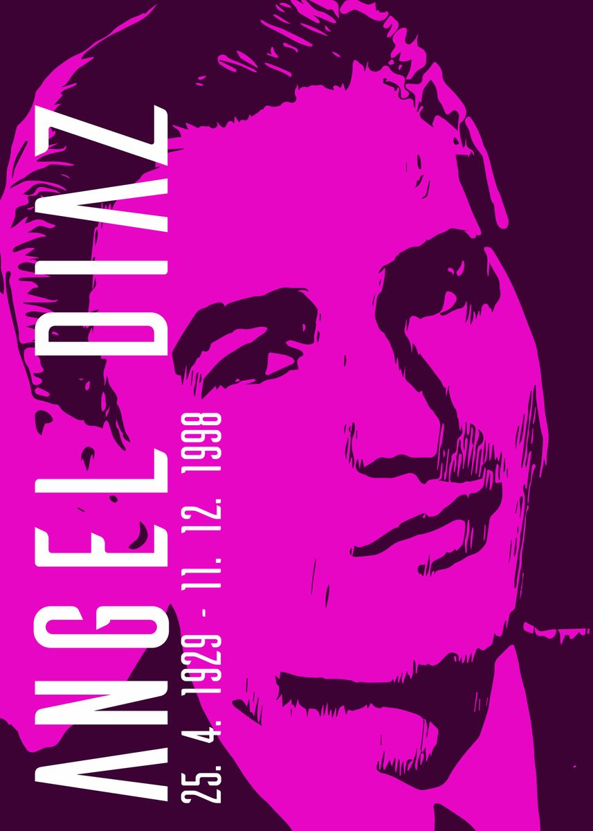 'Angel Diaz' Poster, picture, metal print, paint by Petra Rommelfanger ...