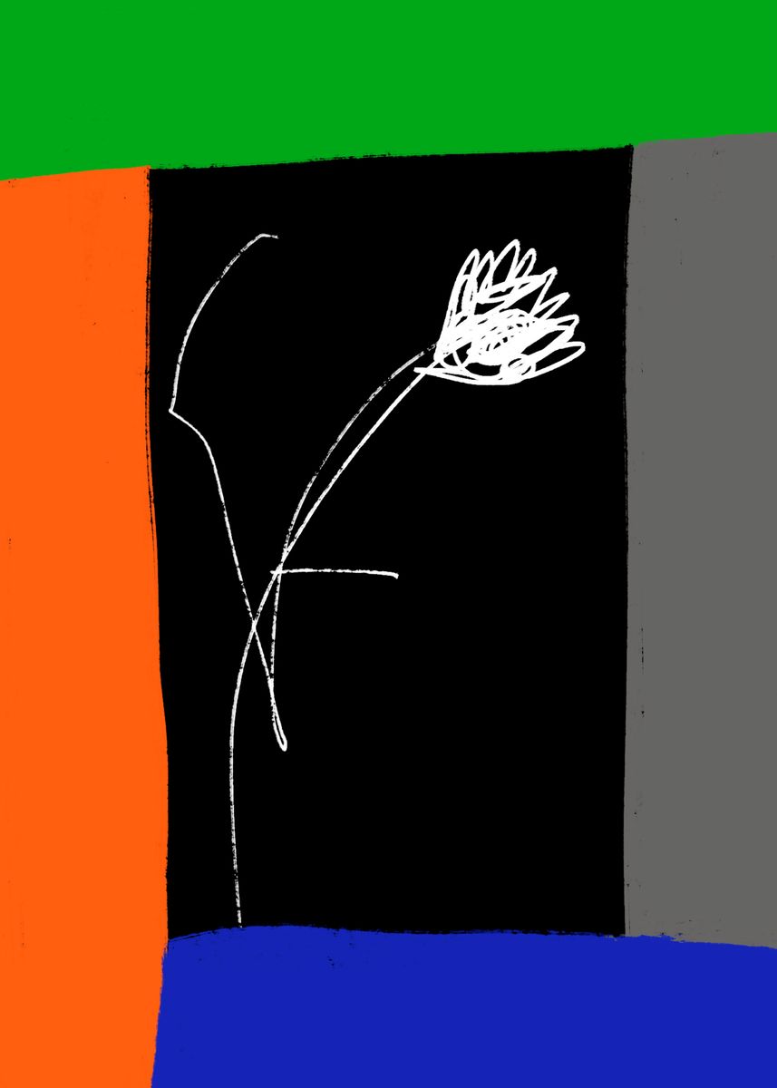 'FLOWER OF FREEDOM' Poster, picture, metal print, paint by ATELIER ...