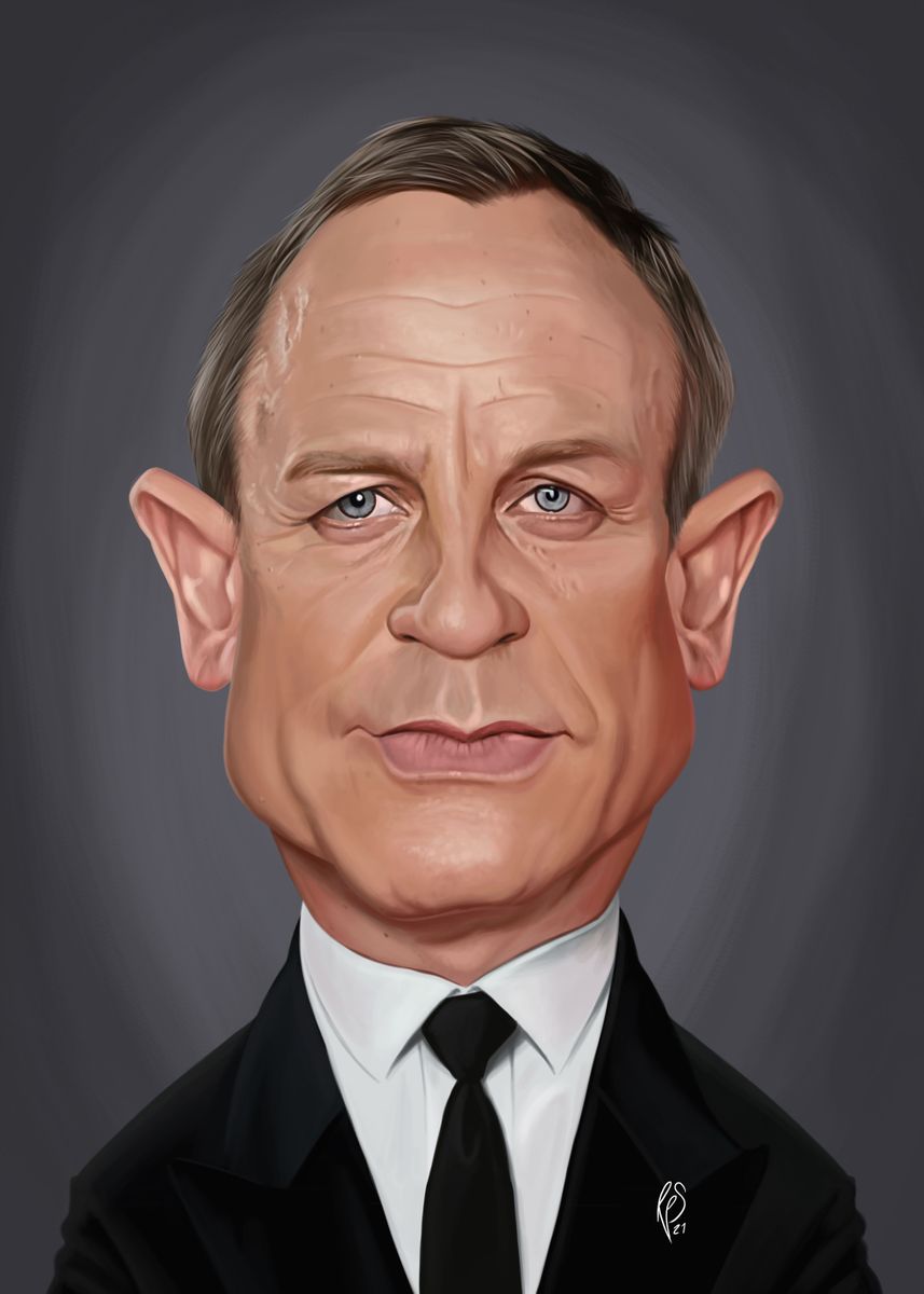 'Daniel Craig' Poster, picture, metal print, paint by rob art ...