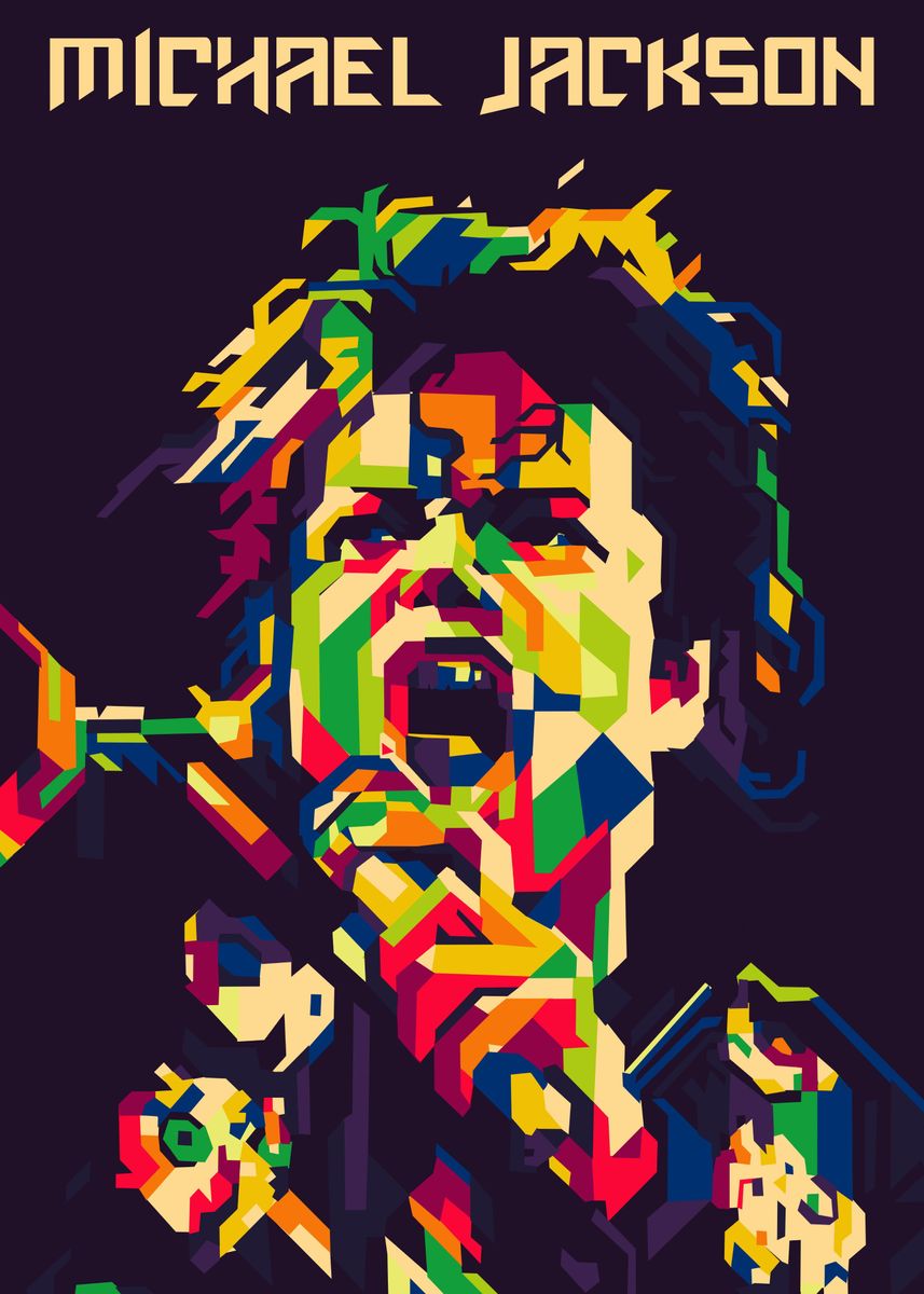 'michael american singer' Poster, picture, metal print, paint by Mshel ...