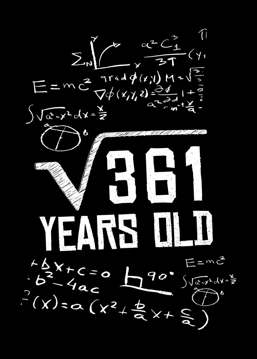 '361 Year Old Root 19th' Poster by FavoritePlates | Displate