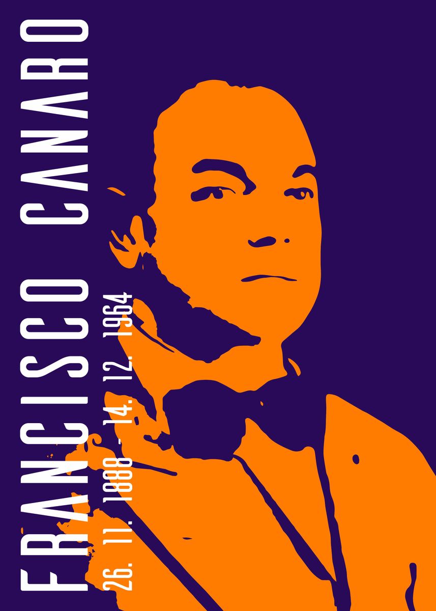 'Francisco Canaro' Poster, picture, metal print, paint by Petra ...