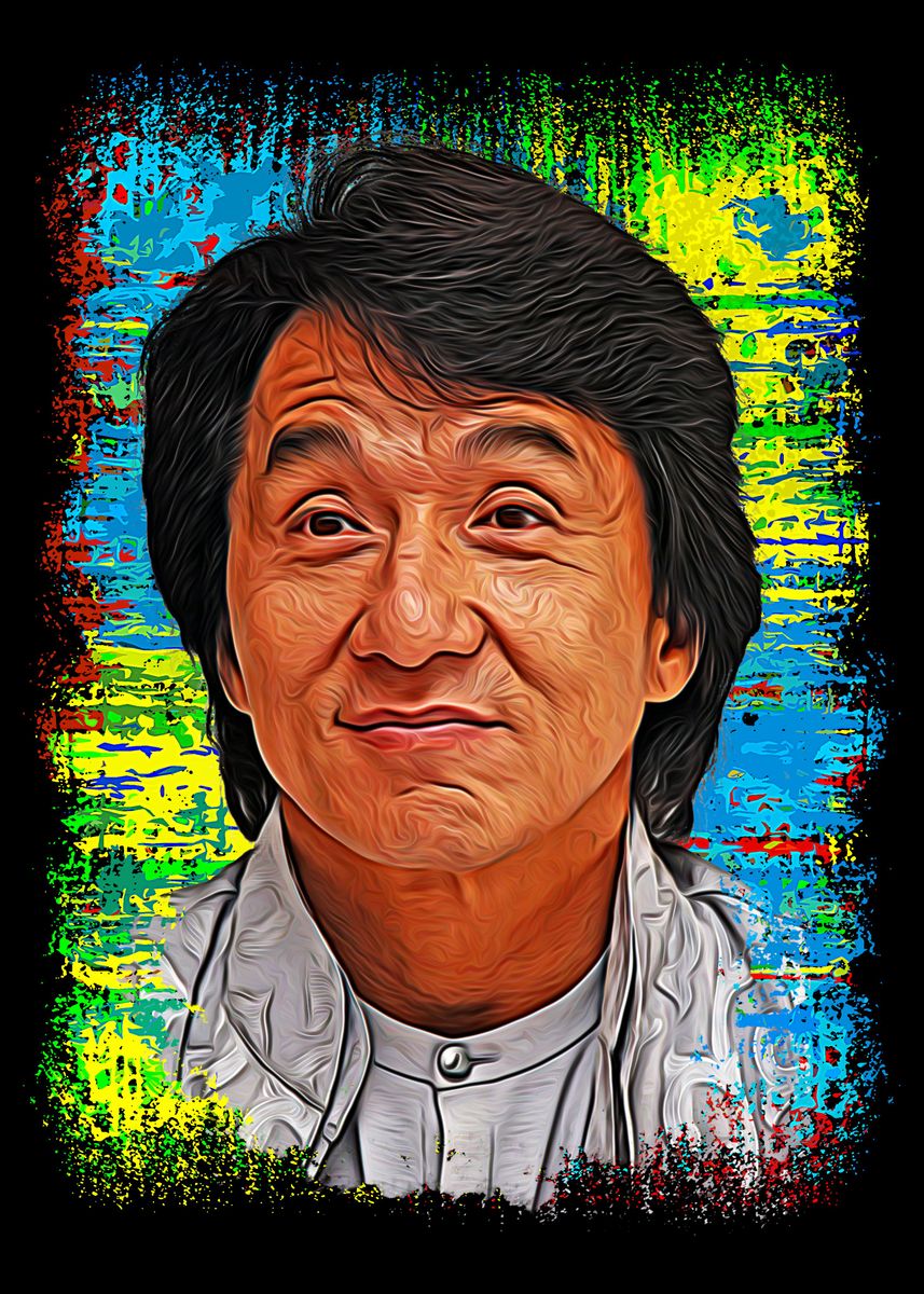 'Jackie Chan' Poster by Ademba Boy | Displate