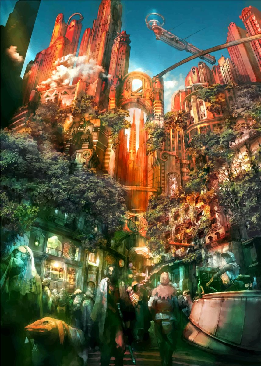 'Final Fantasy 7 14 16 xv' Poster, picture, metal print, paint by ...