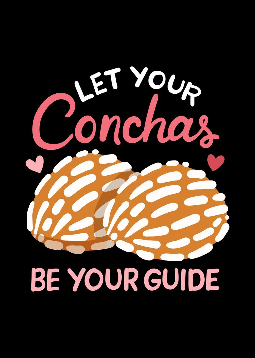 'Conchas Mexican Bread' Poster by Mealla | Displate