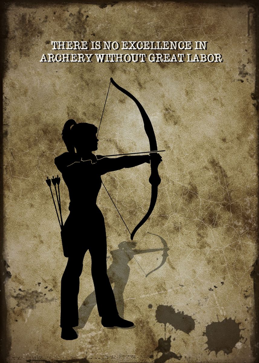 'Archery Wall Art Decor' Poster, picture, metal print, paint by ...