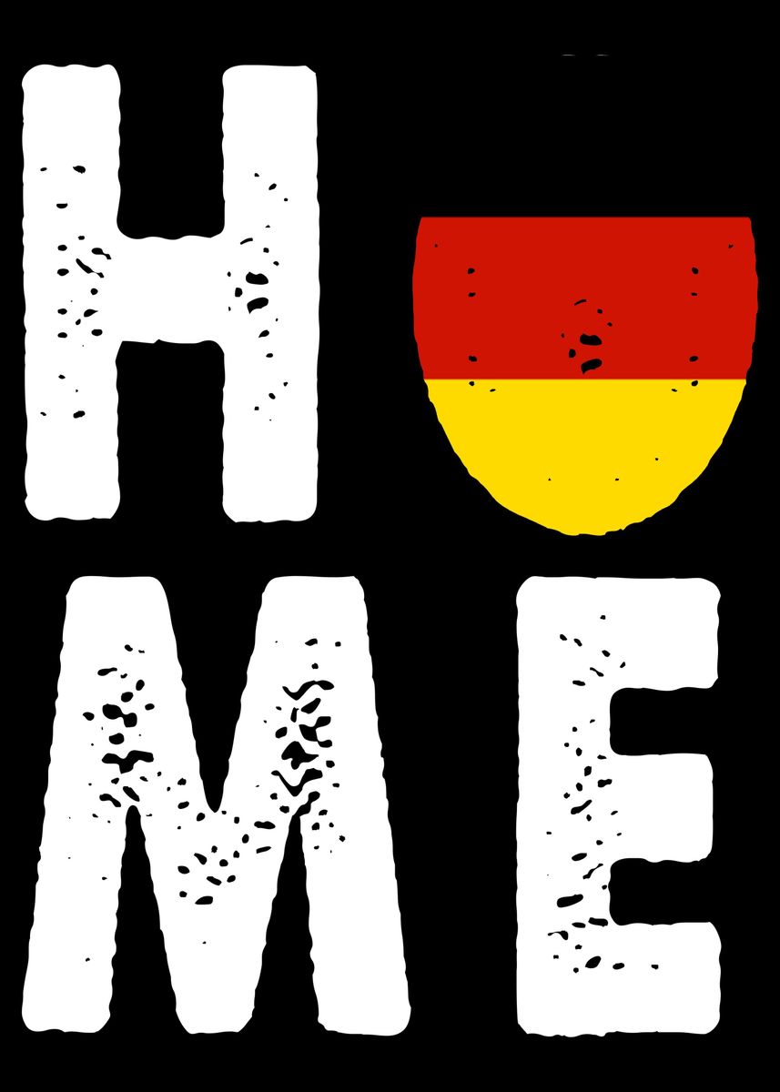 'Proud German gift' Poster, picture, metal print, paint by Stefanie ...