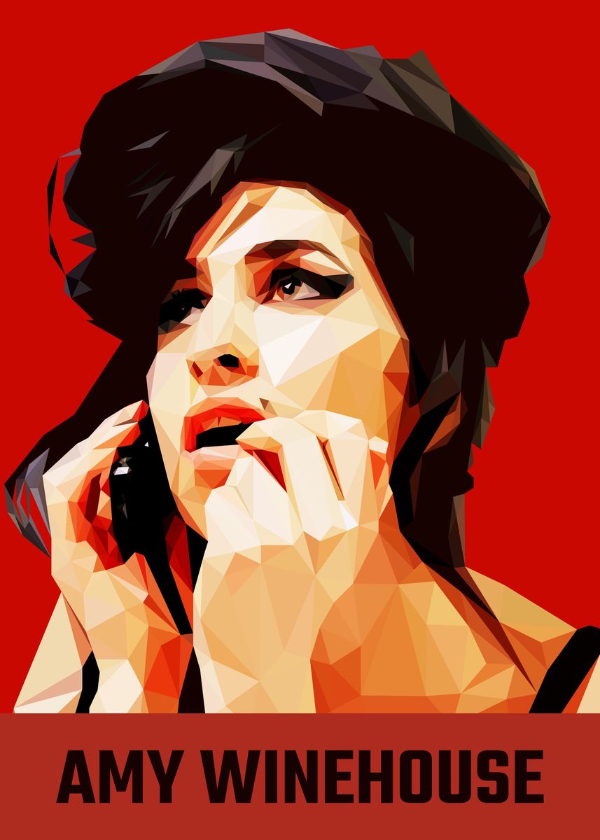 'Amy Winehouse' Poster, picture, metal print, paint by Yanz Studio ...