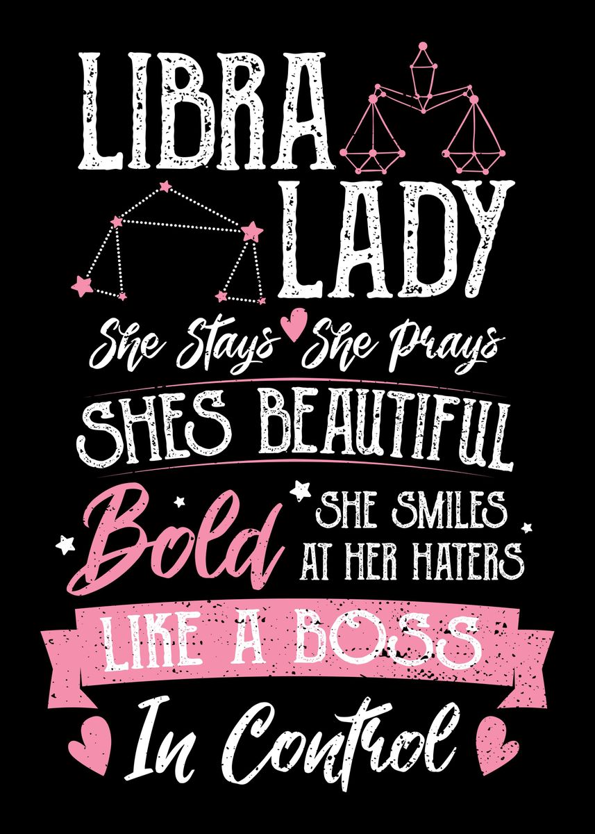 'Libra Lady' Poster by DesignsByJnk5 | Displate