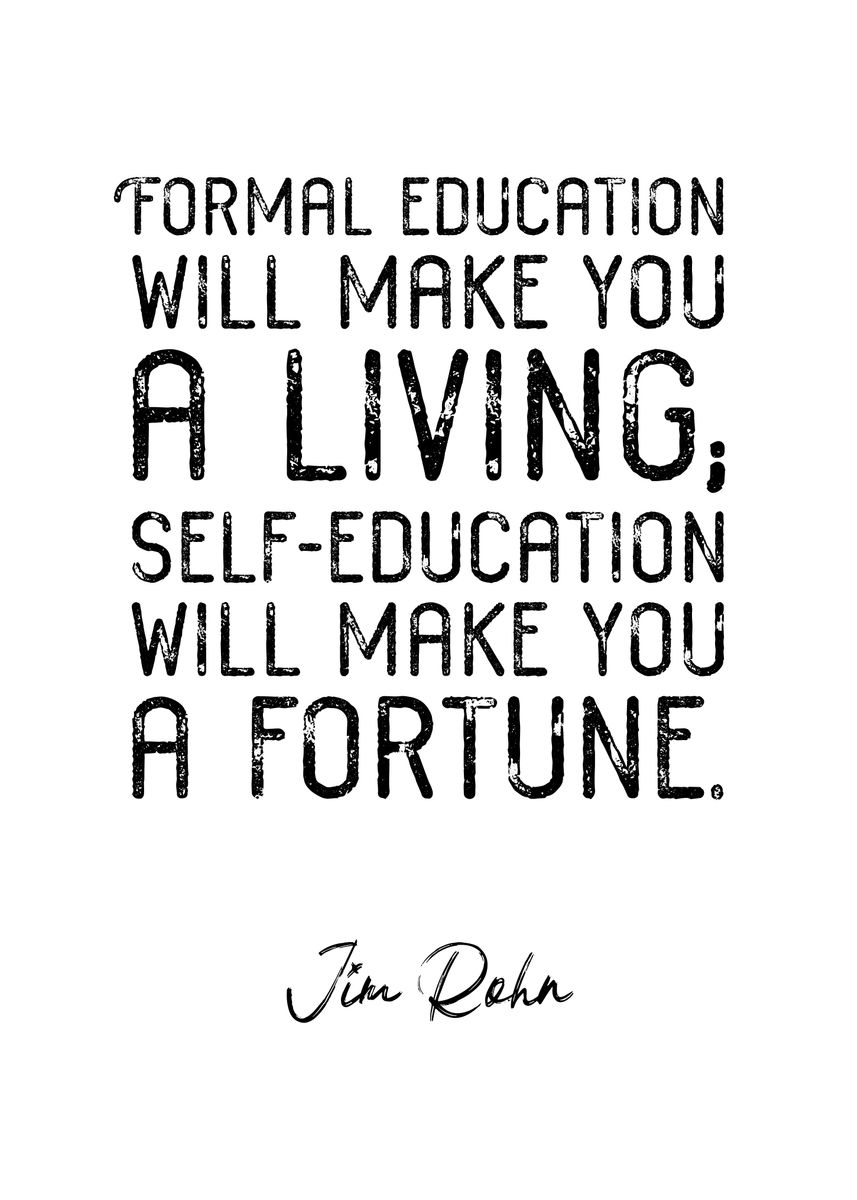 'Jim Rohn Quote 6' Poster, picture, metal print, paint by Quoteey ...