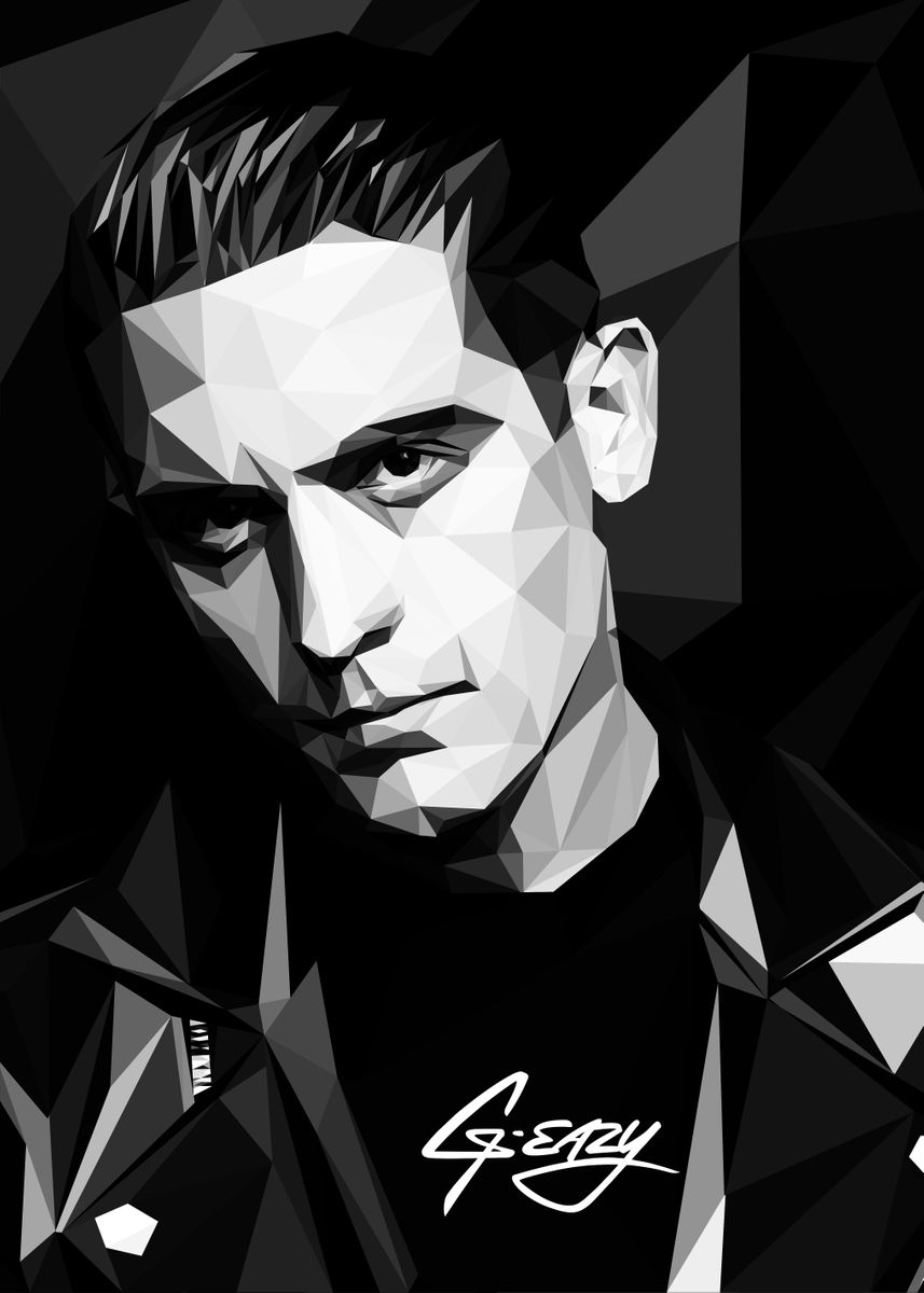 'G EAZY' Poster, picture, metal print, paint by Lowpoly Posters | Displate