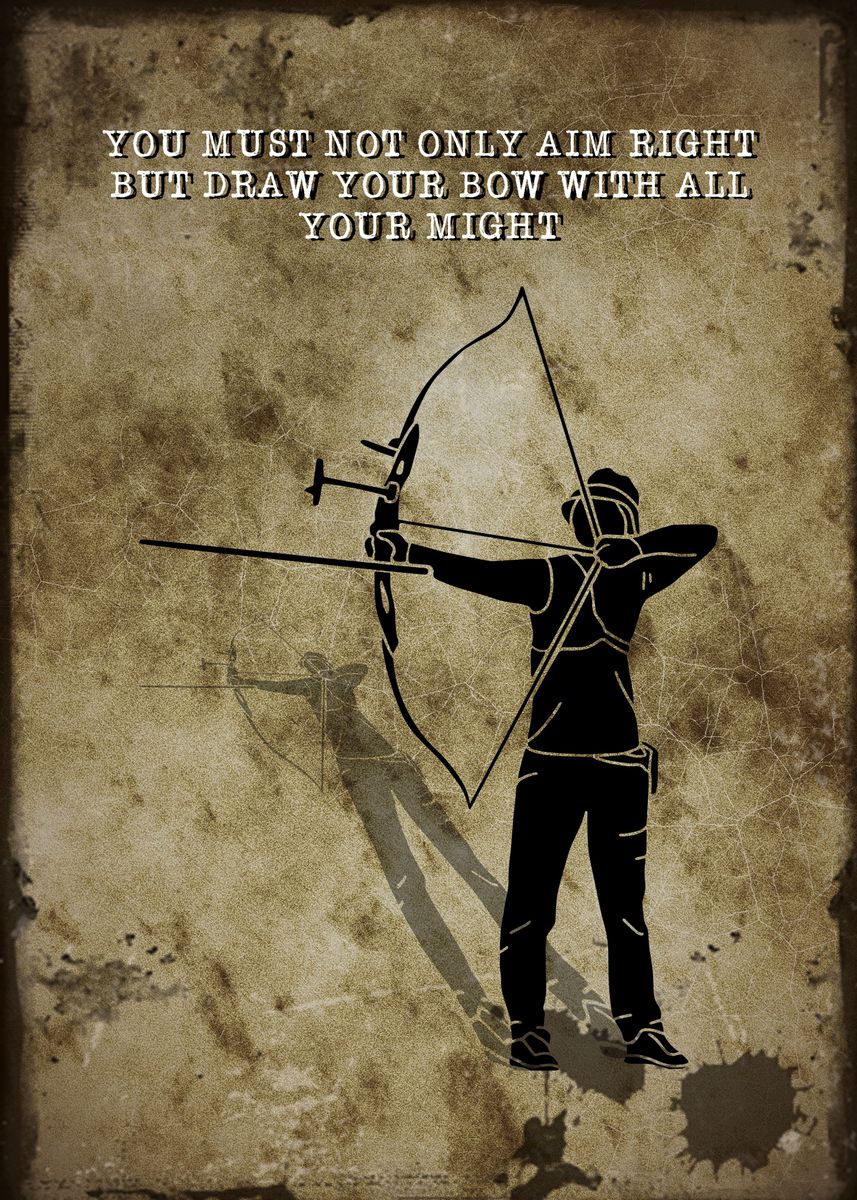 'Archery Wall Art Decor' Poster by Decoratier Qwerdenker | Displate