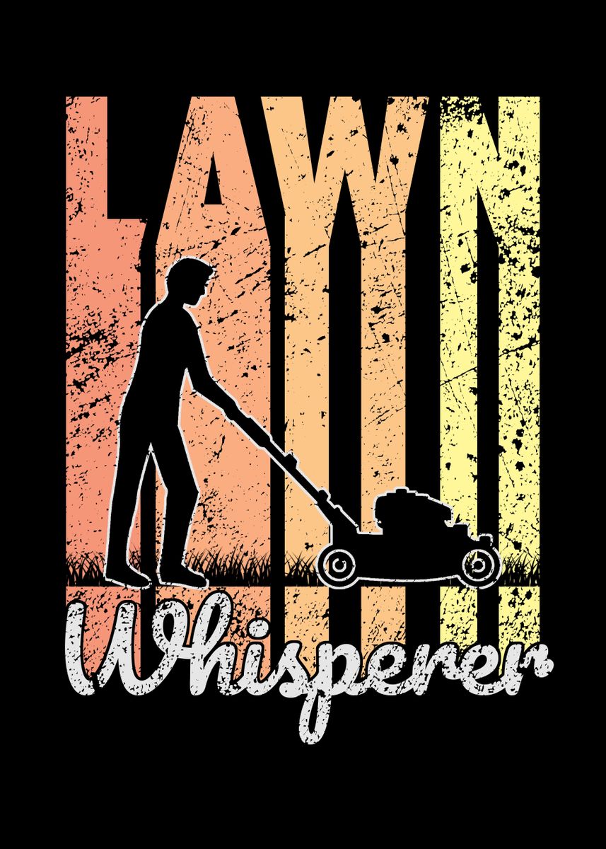 'Lawn Whisperer' Poster, picture, metal print, paint by Shiva121 | Displate