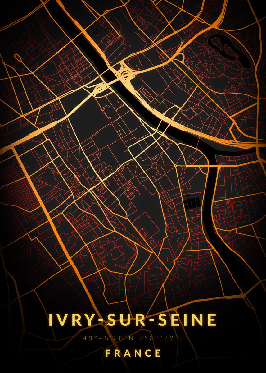 'Ivry sur Seine' Poster by Jerhus | Displate