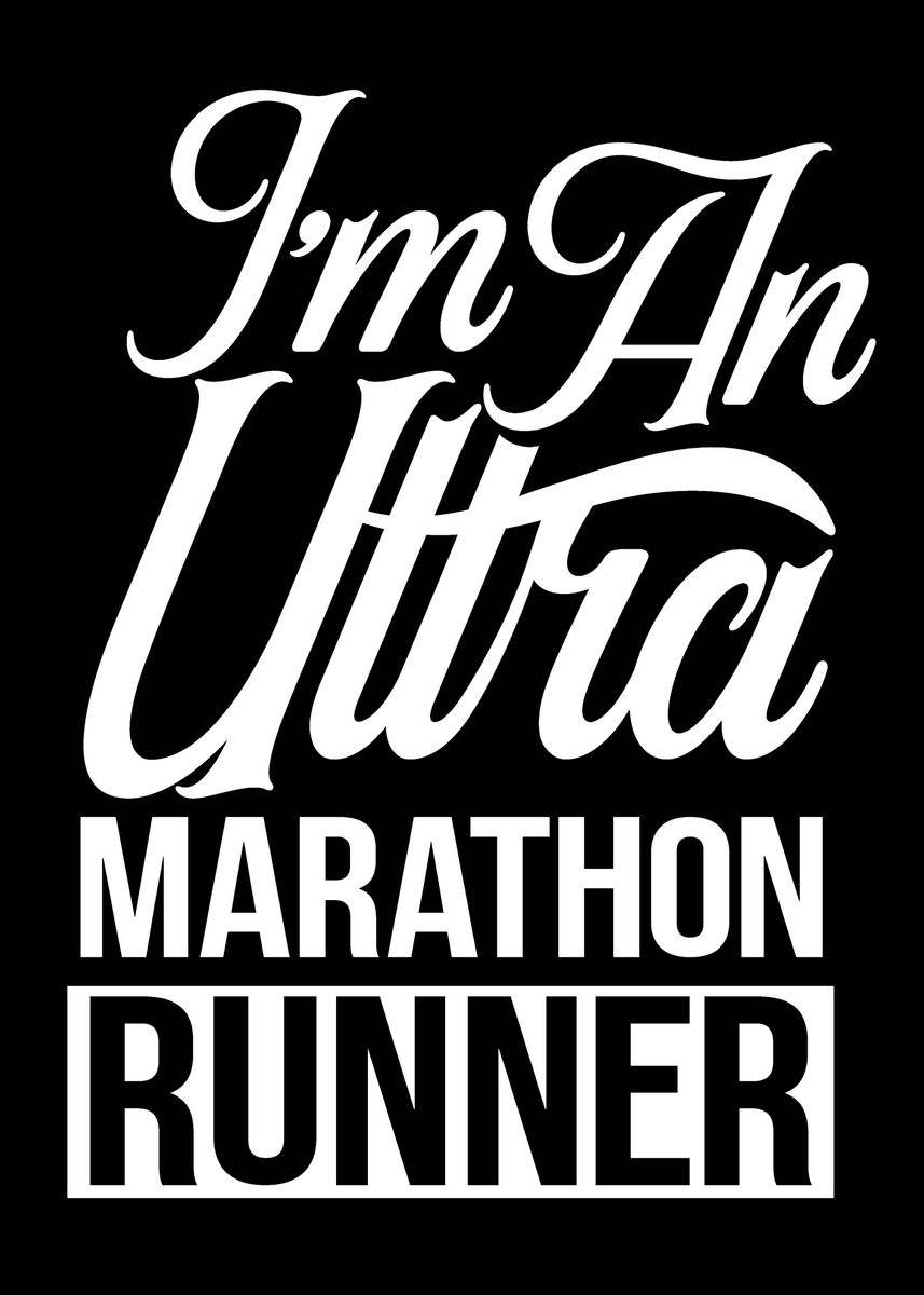 'Ultra Marathon Runner' Poster, picture, metal print, paint by ...