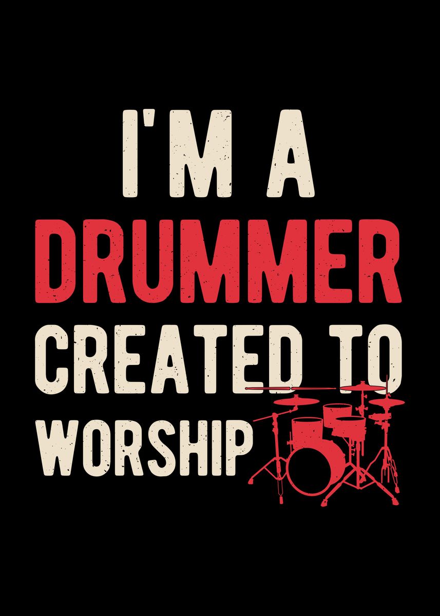 'Christian Drummer' Poster by Visualz | Displate