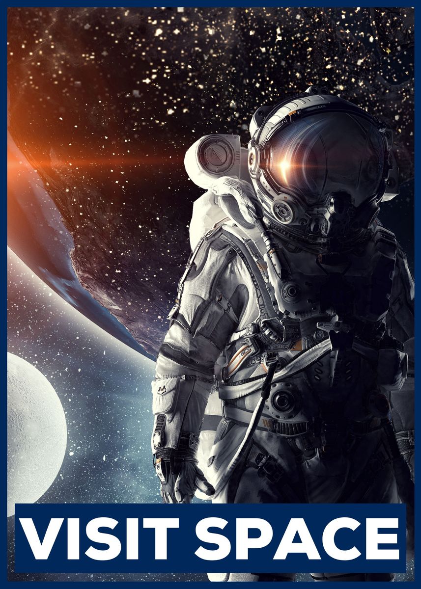 'VISIT SPACE' Poster, picture, metal print, paint by teehowa timlset ...
