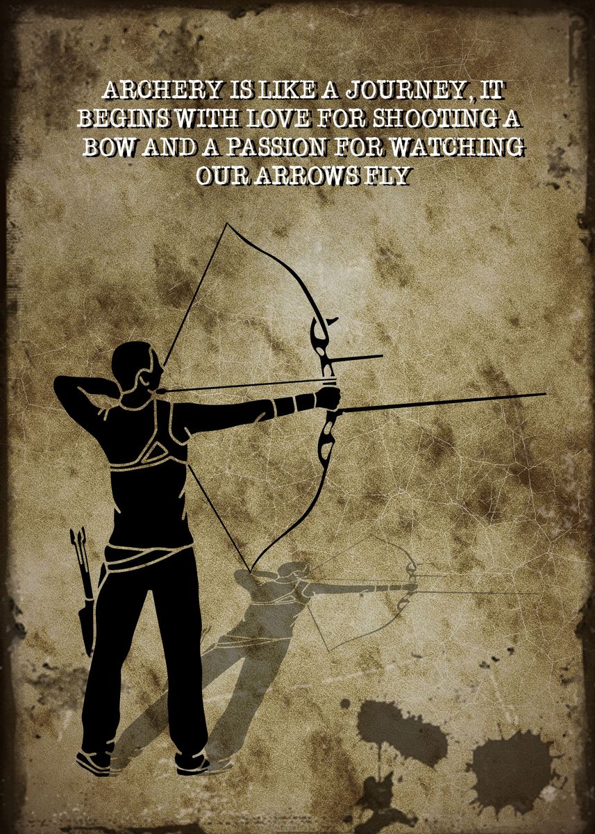 'Archery Wall Art Decor' Poster, picture, metal print, paint by ...