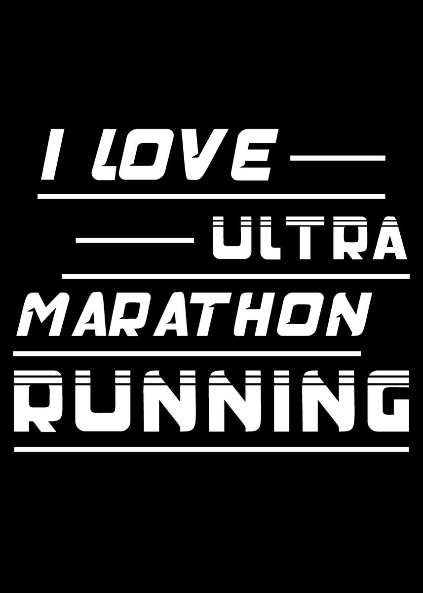 'Ultra Marathon Running' Poster by dr3designs | Displate
