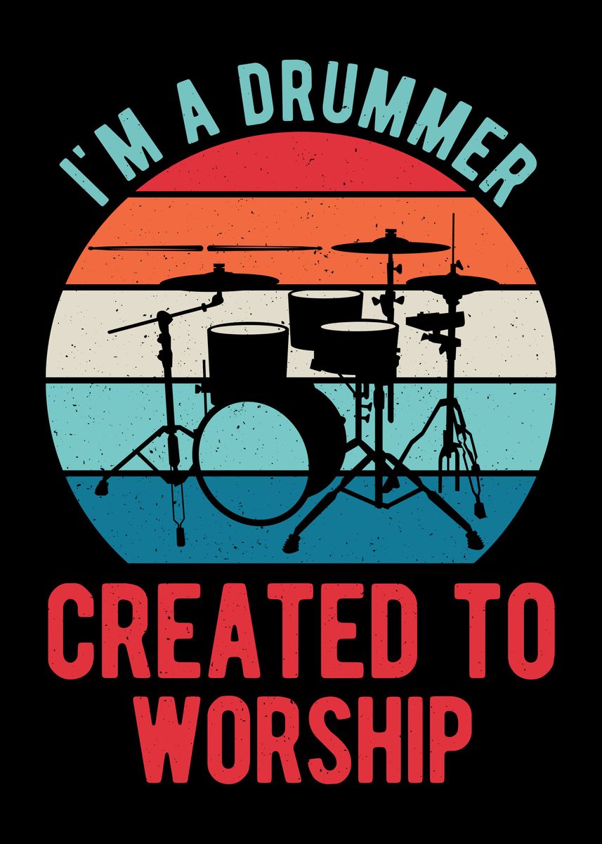 'Christian Drummer' Poster by Visualz | Displate