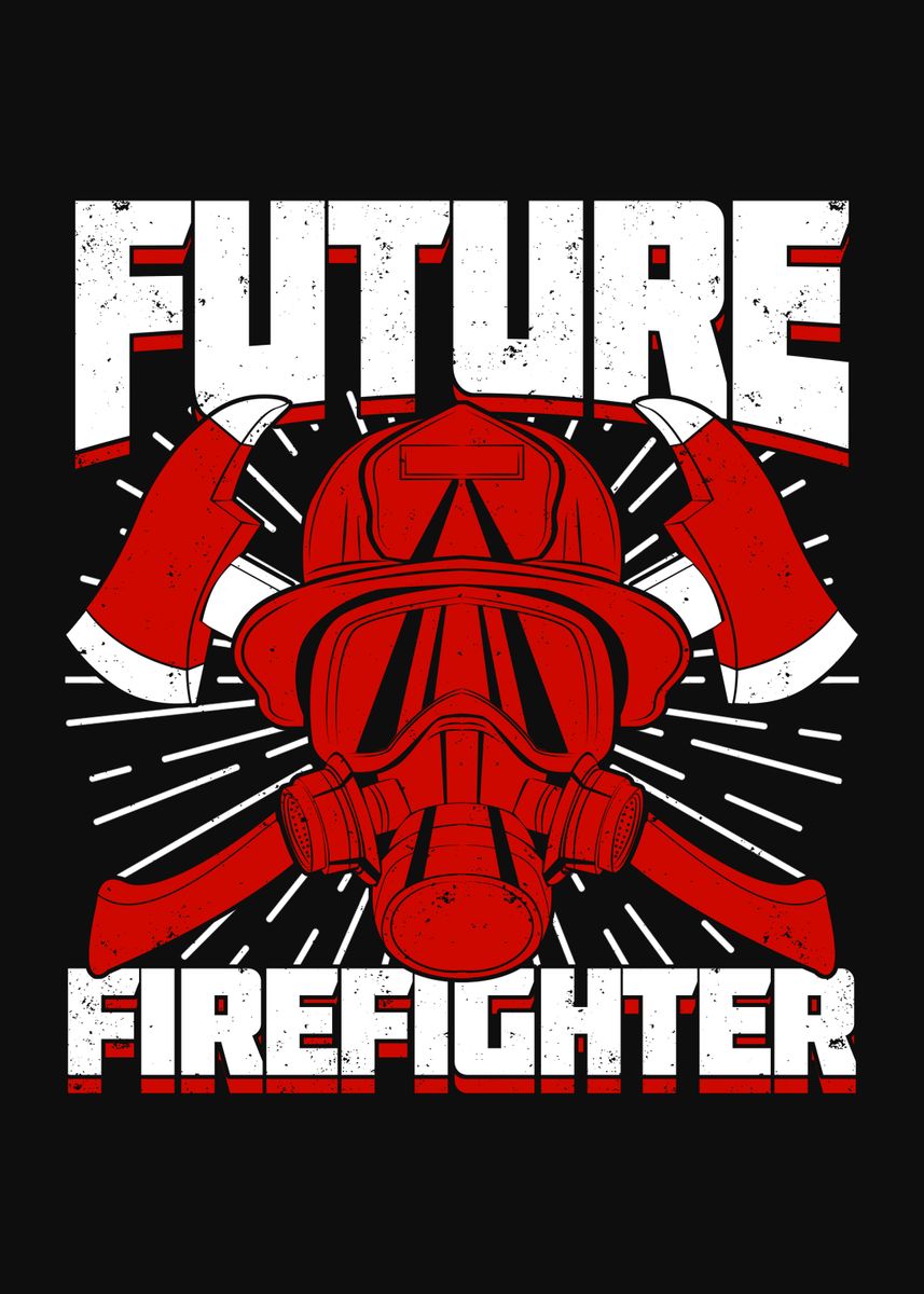 'Future Firefighter' Poster by Marcel Doll | Displate