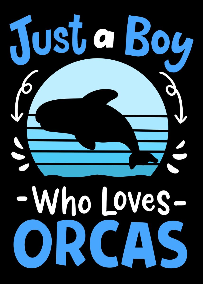 'Orcas Whales Orca Lover Re' Poster by BLVCKPLATE | Displate