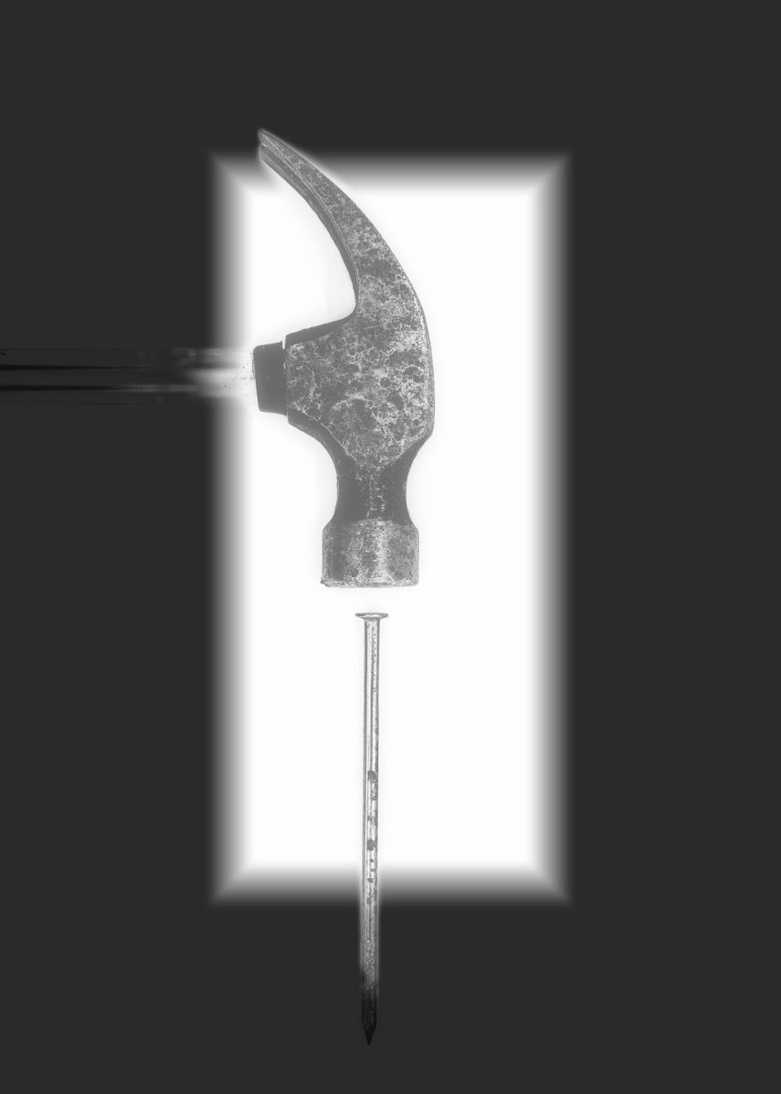 'Hammer the nail' Poster by Anki Hoglund | Displate