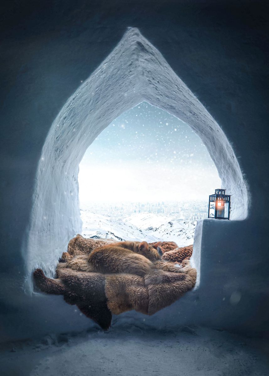 'Cold but Cozy' Poster, picture, metal print, paint by Elijah Snipes ...