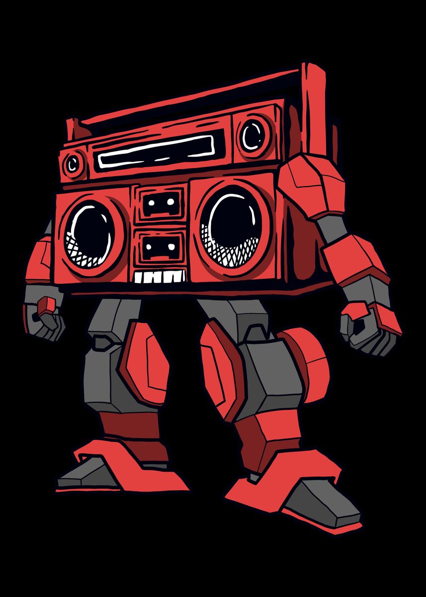 'Ghetto Blaster' Poster by BobbyBubble | Displate