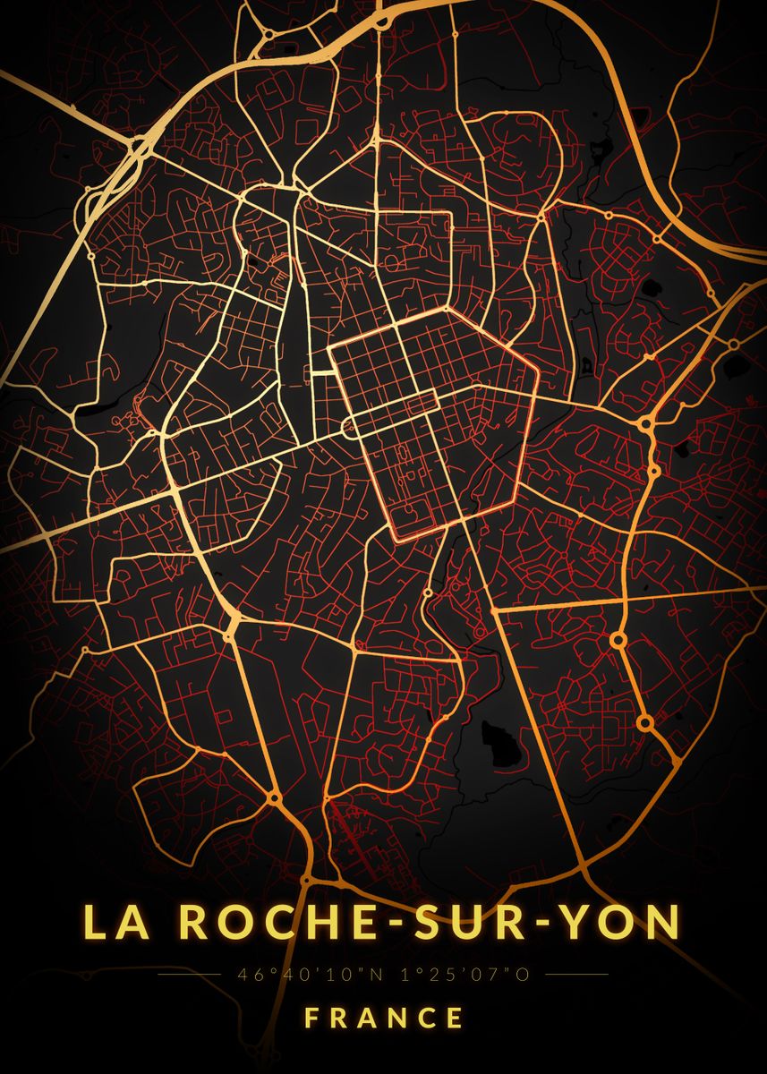 'La Roche sur Yon' Poster by Jerhus | Displate