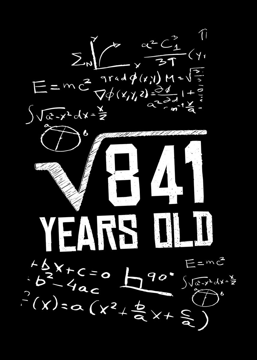 '841 Years Old Root 29th' Poster by FavoritePlates | Displate