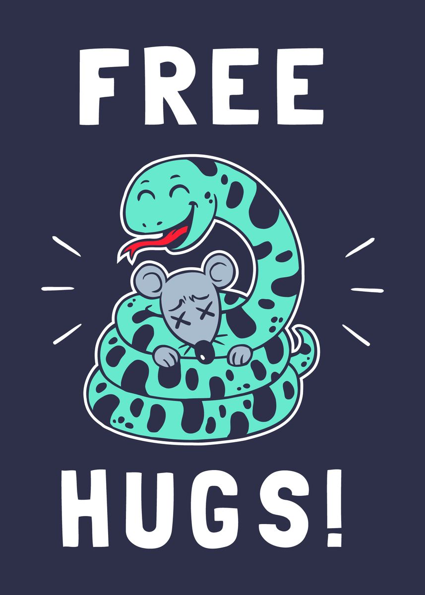 'Free Hugs' Poster by Yipptee | Displate