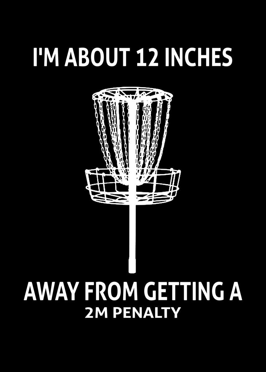 'Disc Golf Chain Smoker' Poster, picture, metal print, paint by ...