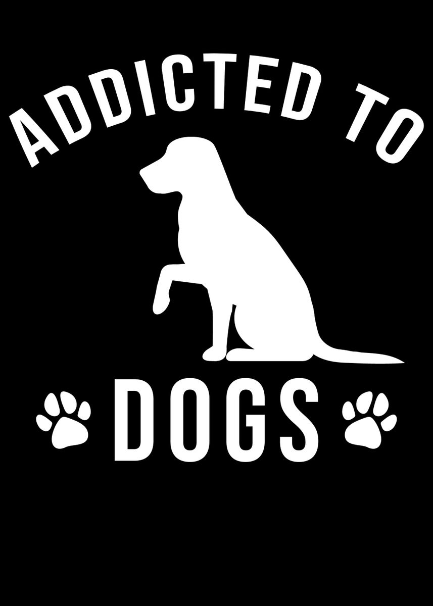 'Dog' Poster, picture, metal print, paint by schmugo | Displate