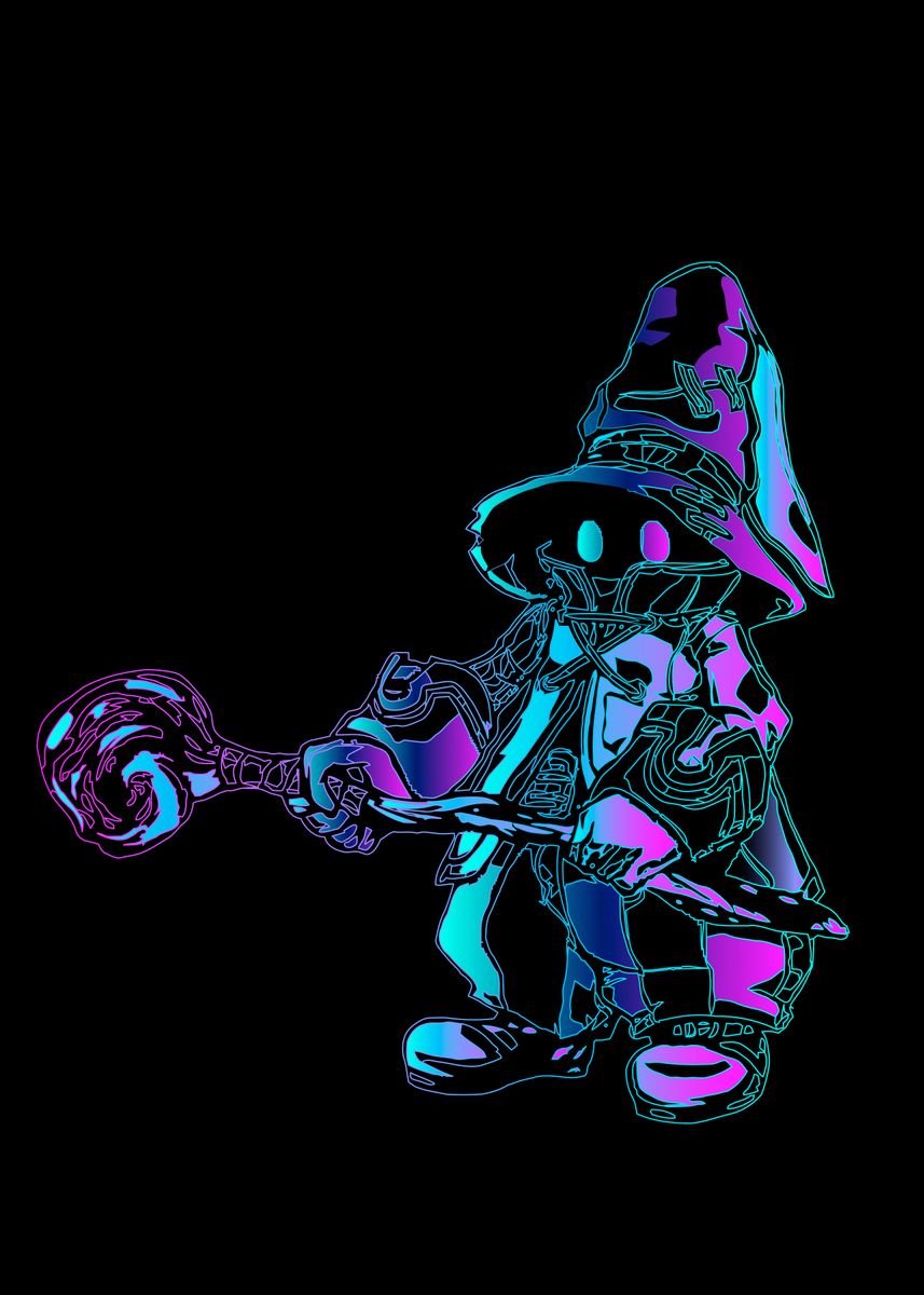 'black mage rgb' Poster, picture, metal print, paint by best art ...