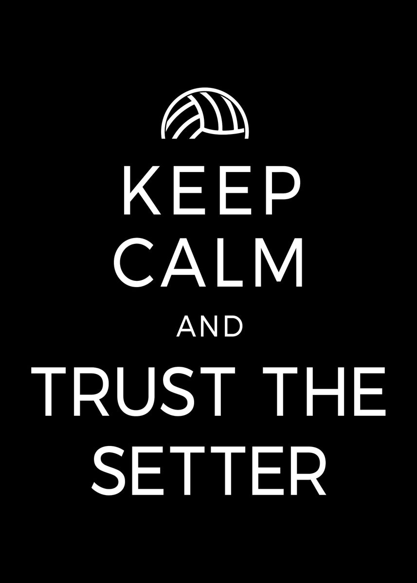 'Keep Calm Trust The Setter' Poster, picture, metal print, paint by ...