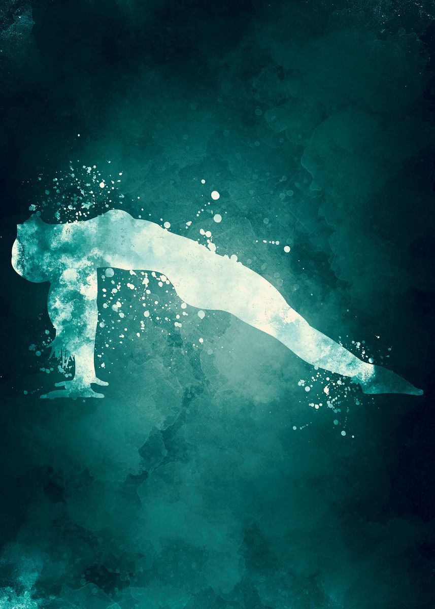 'yoga meditation' Poster by SplashDesign | Displate