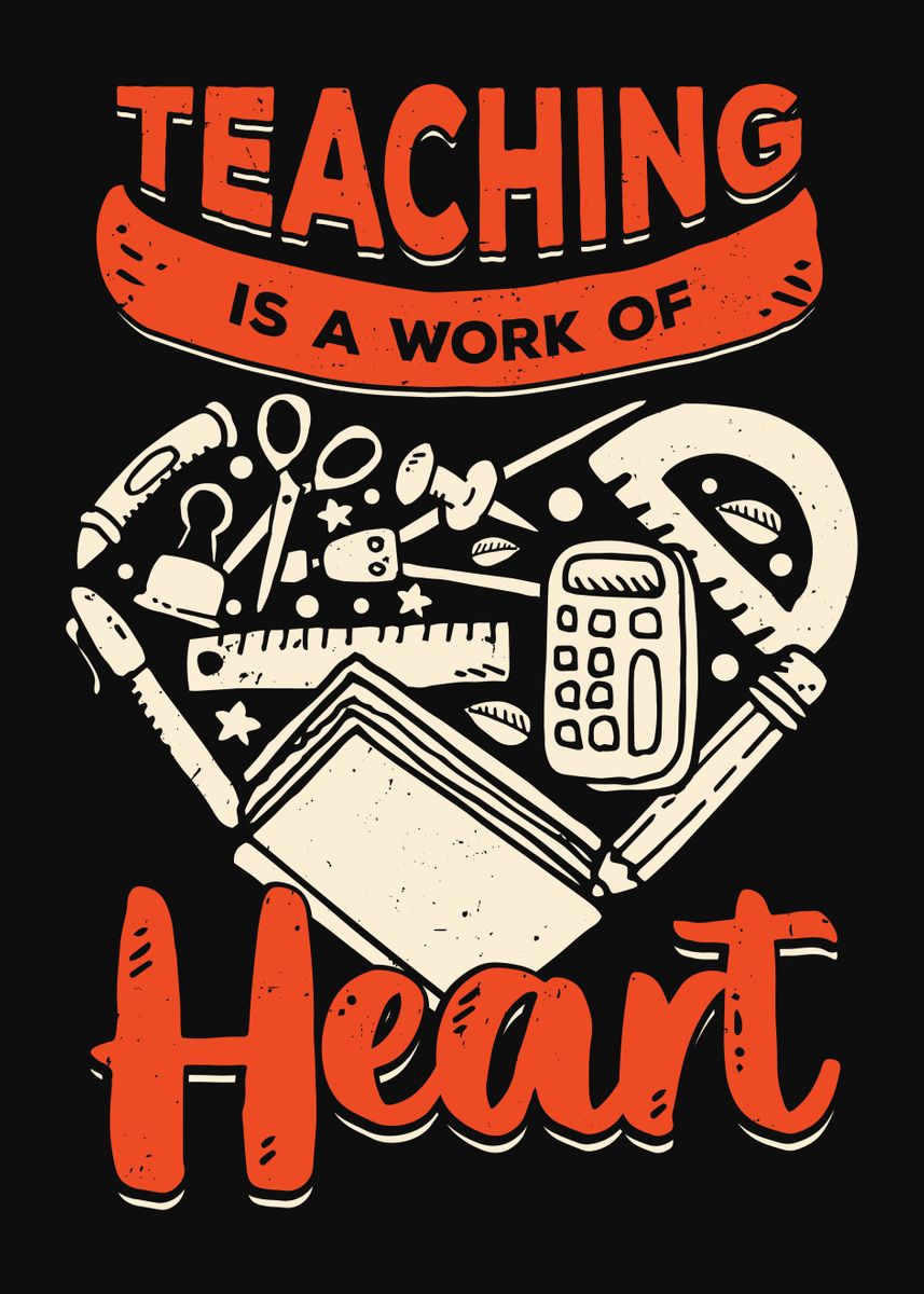 'Teaching Teacher Design' Poster, picture, metal print, paint by Marcel ...